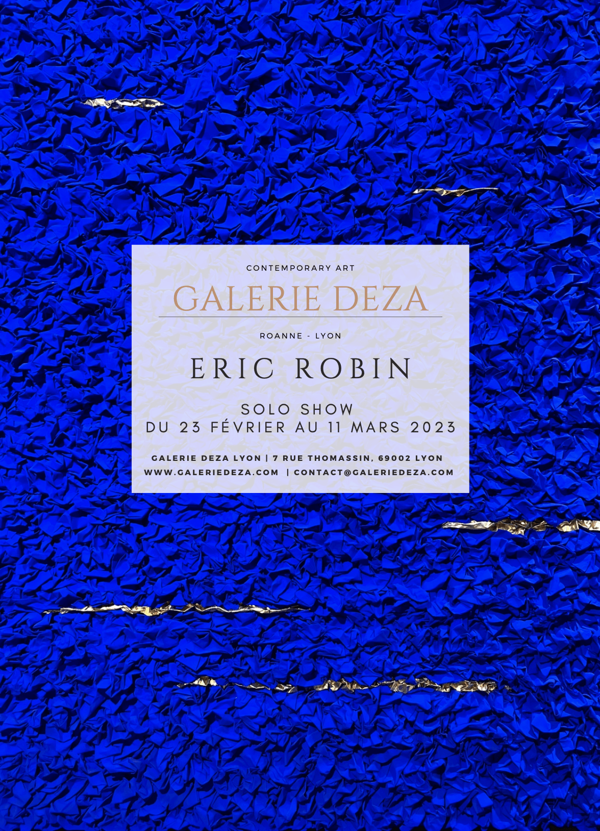 Solo Show : Eric Robin - My Presqu'île